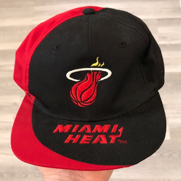 NBA | Accessories | Vintage Miami Heat Nba Snapback Hat | Poshmark